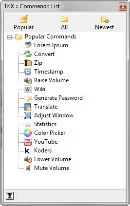Trix performs common tasks with a simple click, aids productivity